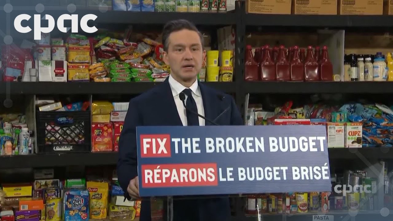 Conservative Leader Pierre Poilievre speaks with reporters in Toronto ...