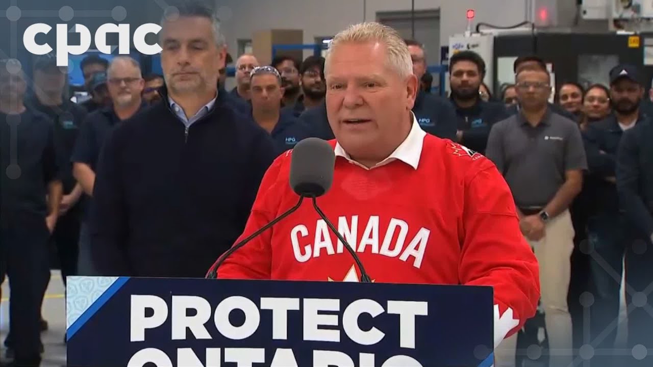 Ontario Progressive Conservative Leader Doug Ford campaigns in Milton ...