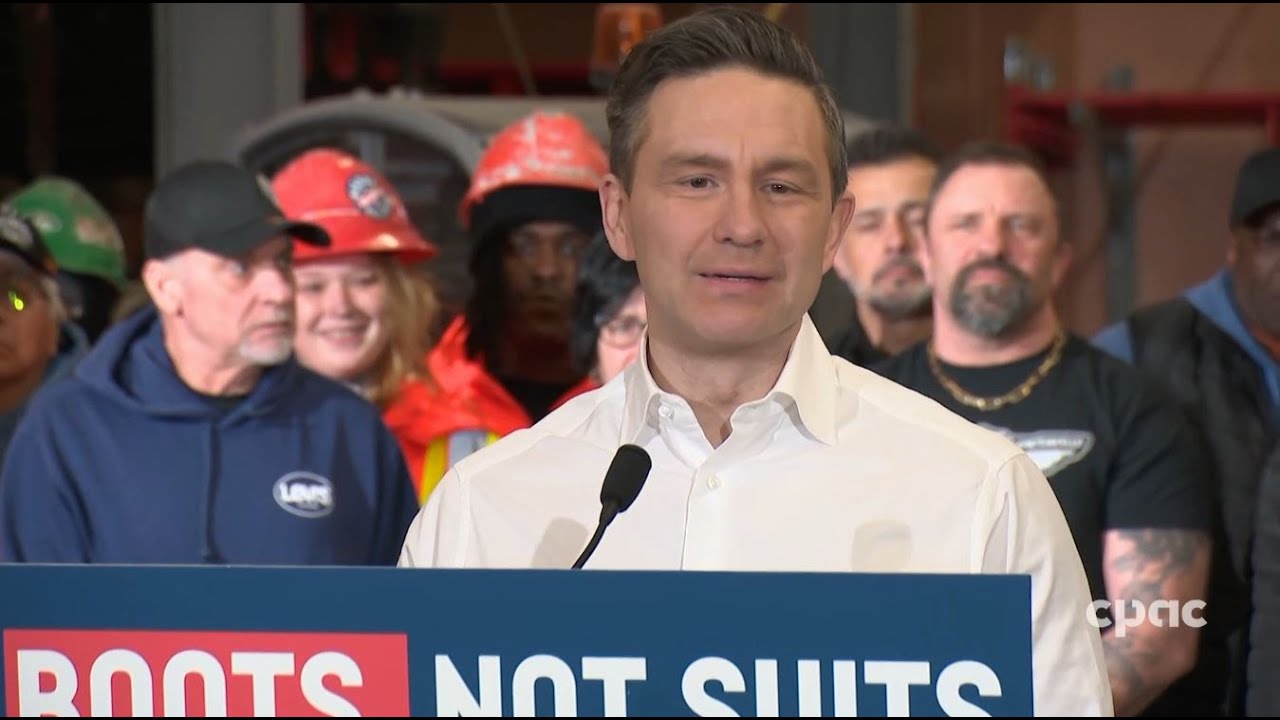 Conservative Leader Pierre Poilievre speaks with reporters in Ottawa ...