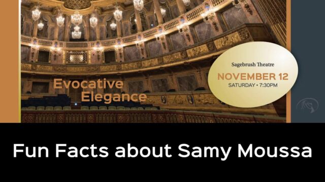 Fun Facts about Composer Samy Moussa | Kamloops.me